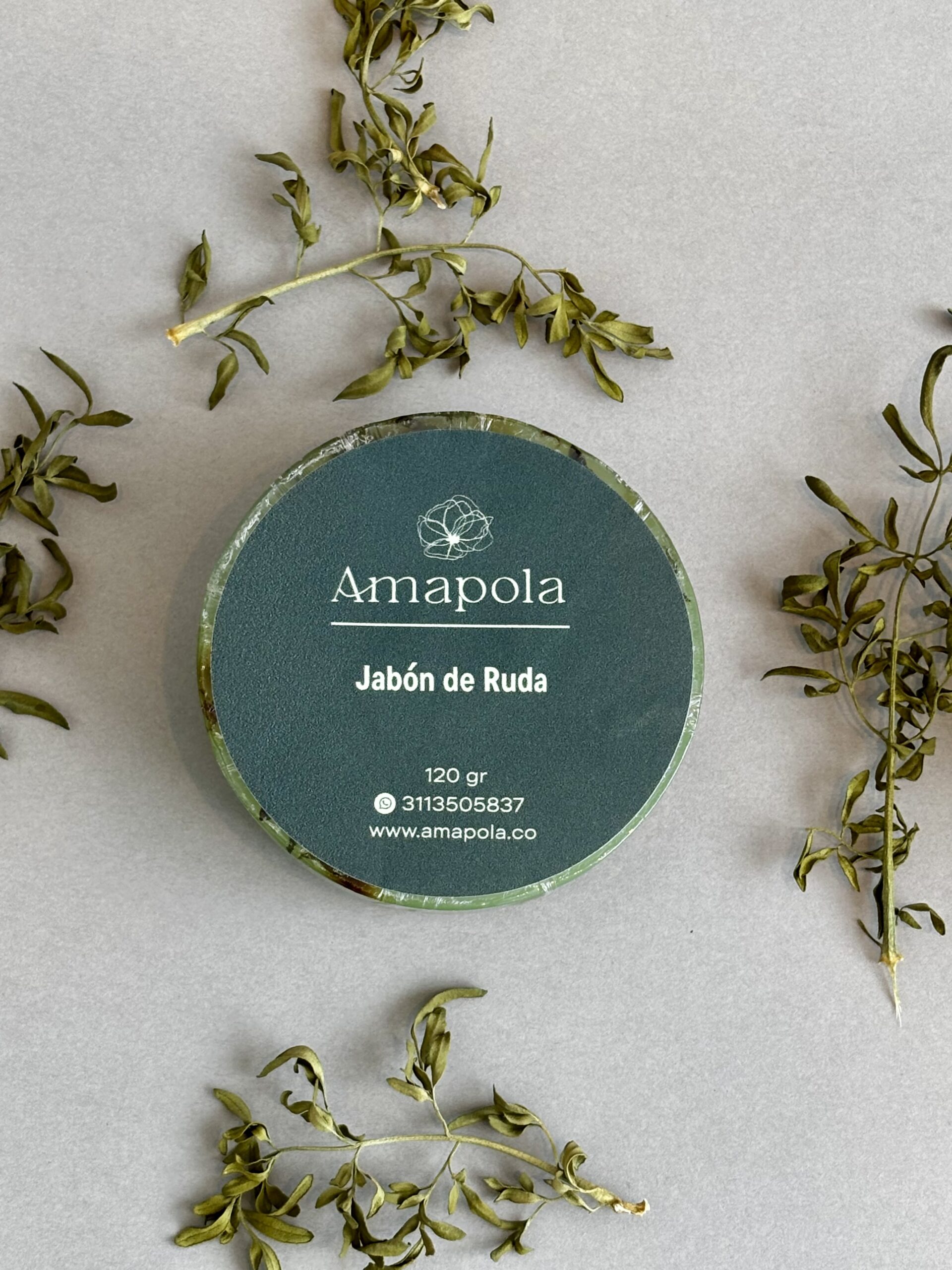 Jabón Artesanal de Ruda – amapola